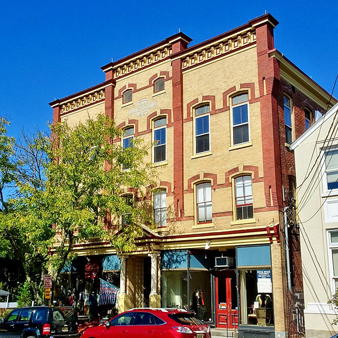 The Oddfellows Building stands as a testament to Victorian architectural ambition &ndash; when builders believed no brick facade should be left unadorned.