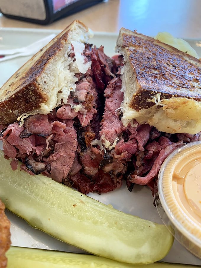 The kind of sandwich that requires both hands, a stack of napkins, and absolutely no plans for the next hour.