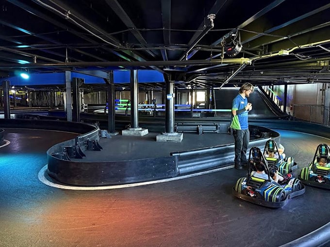 Young racers get their first taste of speed addiction on this junior track&mdash;where future NASCAR dreams begin and parents' wallets end.