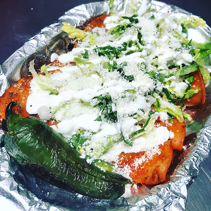 Red sauce, white cheese, green lettuce&mdash;it's the Mexican flag in edible form! Patriotism never tasted so good or disappeared so quickly.