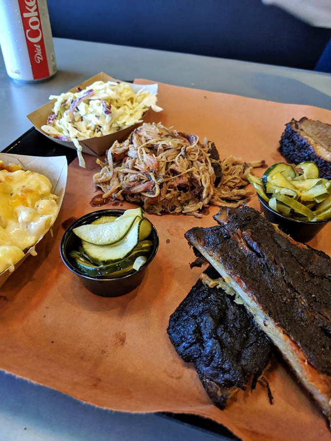 A barbecue platter that makes you want to cancel all afternoon appointments and surrender to the meat sweats.