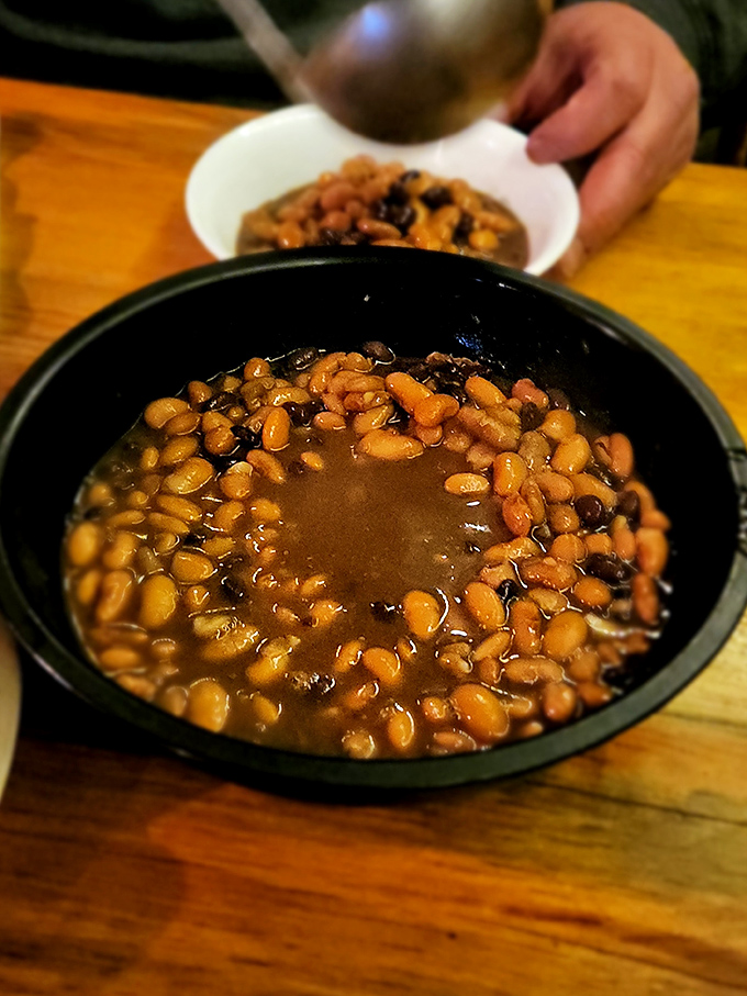 Bean soup that's been simmering since the Oregon Trail days&mdash;rich, hearty, and the perfect opening act before the protein main event.
