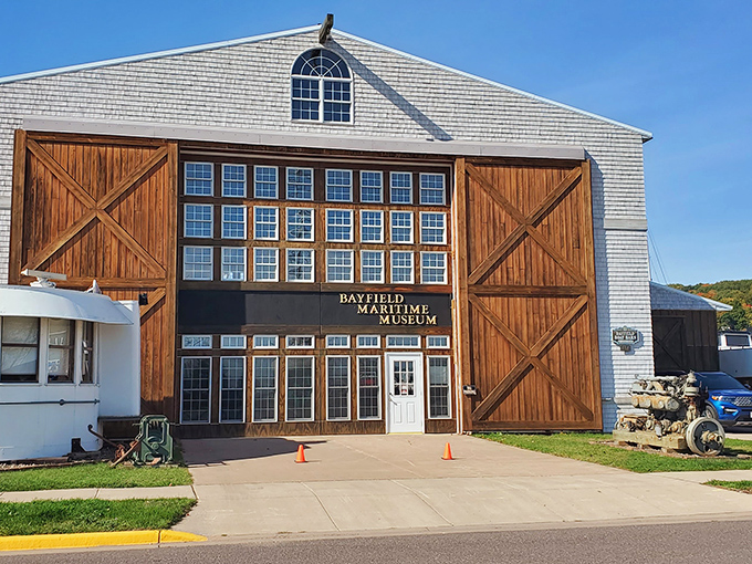 The Maritime Museum's massive barn doors open to reveal Bayfield's soul&mdash;a community shaped by its relationship with the greatest of lakes.