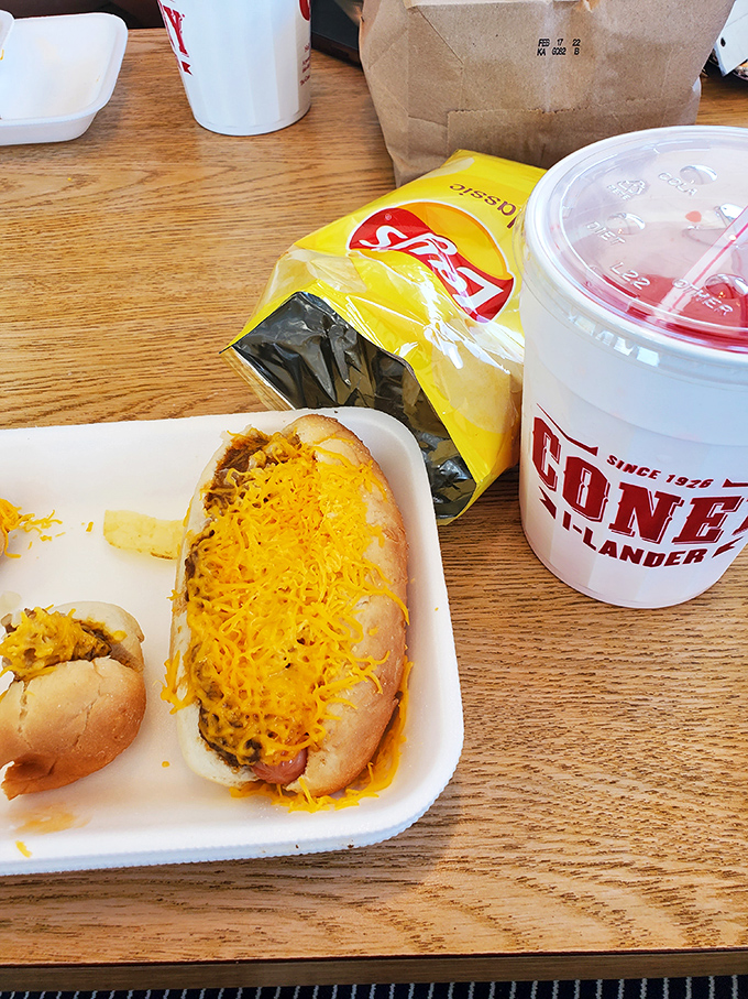 Like a Jackson Pollock of comfort food&mdash;chili, cheese, and hot sauce creating a masterpiece that's as much about flavor as it is about nostalgia.