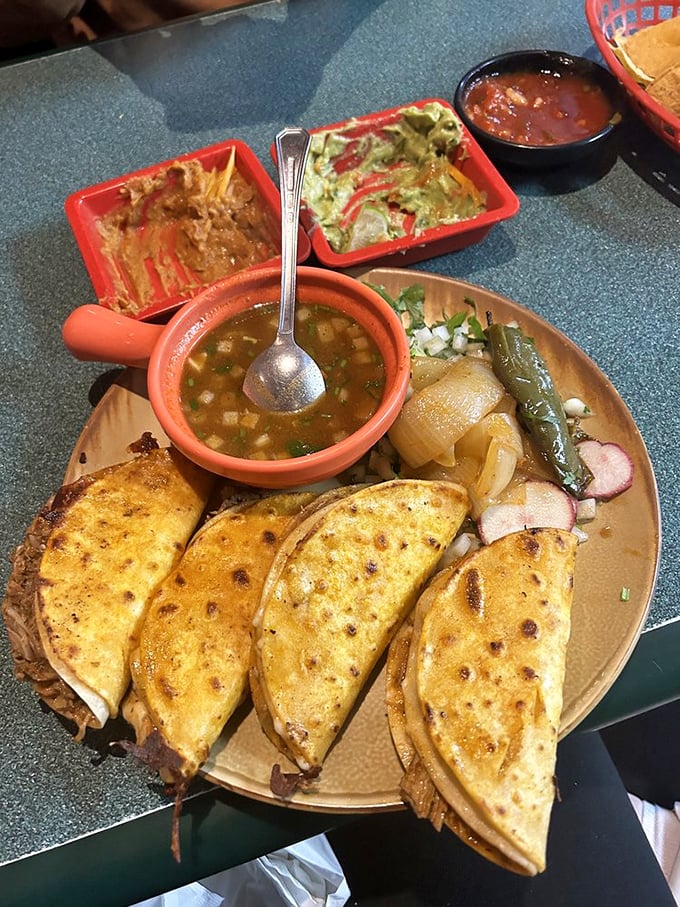 Golden-brown quesadillas with all the fixings &ndash; like a Mexican flavor portfolio that's perfectly diversified for maximum returns.