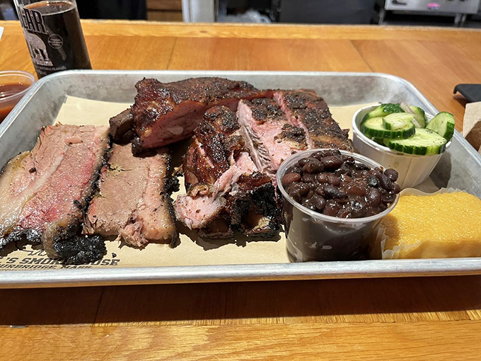 The barbecue equivalent of a greatest hits album. Ribs and brisket sharing a tray is like Sinatra and Martin sharing a stage.