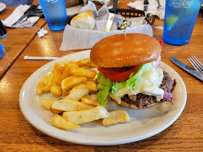 Even the burger gets the royal treatment. This isn't fast food; it's slow food done right, with toppings that complement rather than hide.