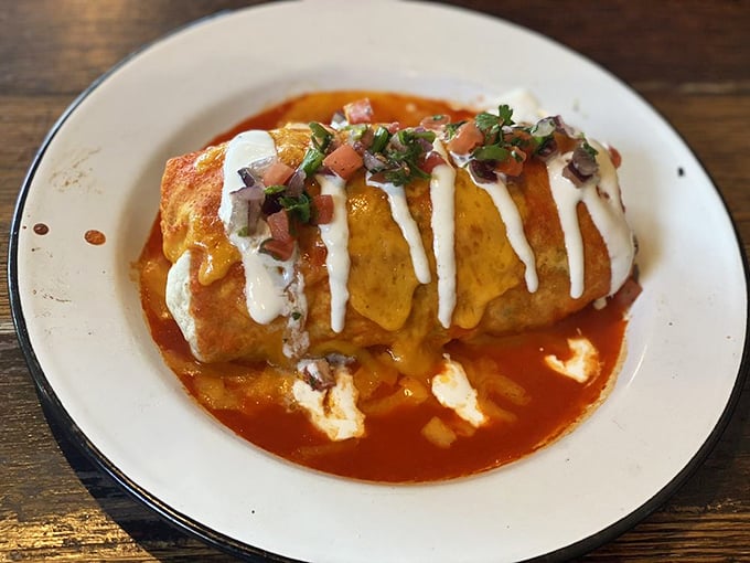 The barbecue burrito&mdash;proof that cross-cultural culinary collaboration can achieve world peace. Or at least mouth peace. That sauce situation is serious business.
