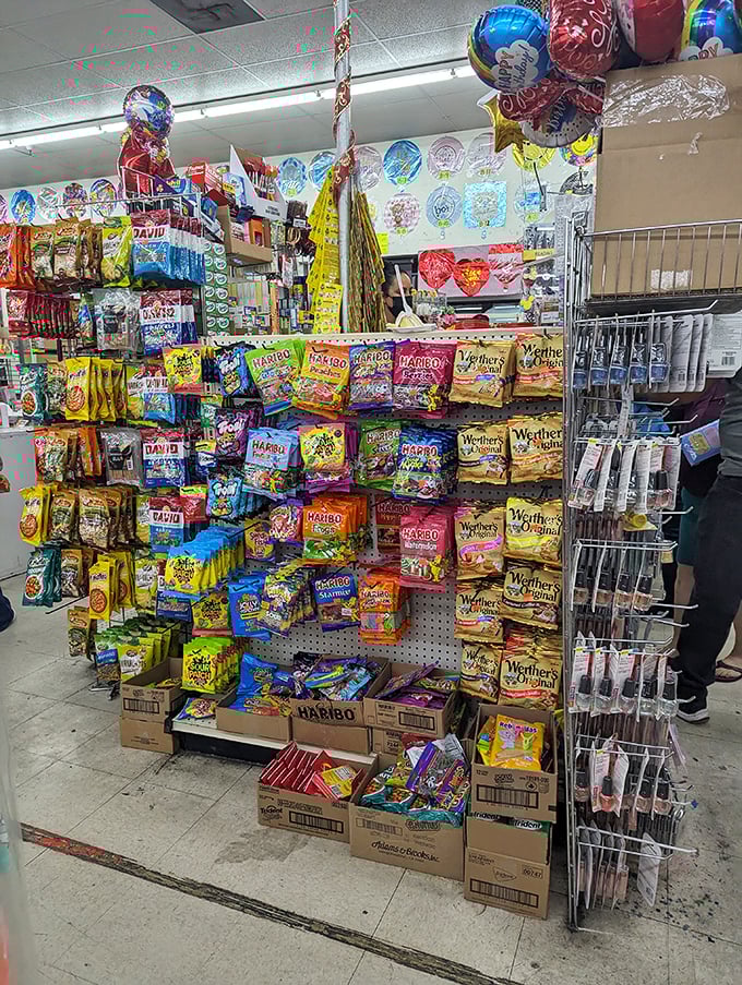 Candy heaven! Haribo, Werther's, and treats from around the world create a United Nations of sugar that would make Willy Wonka jealous.