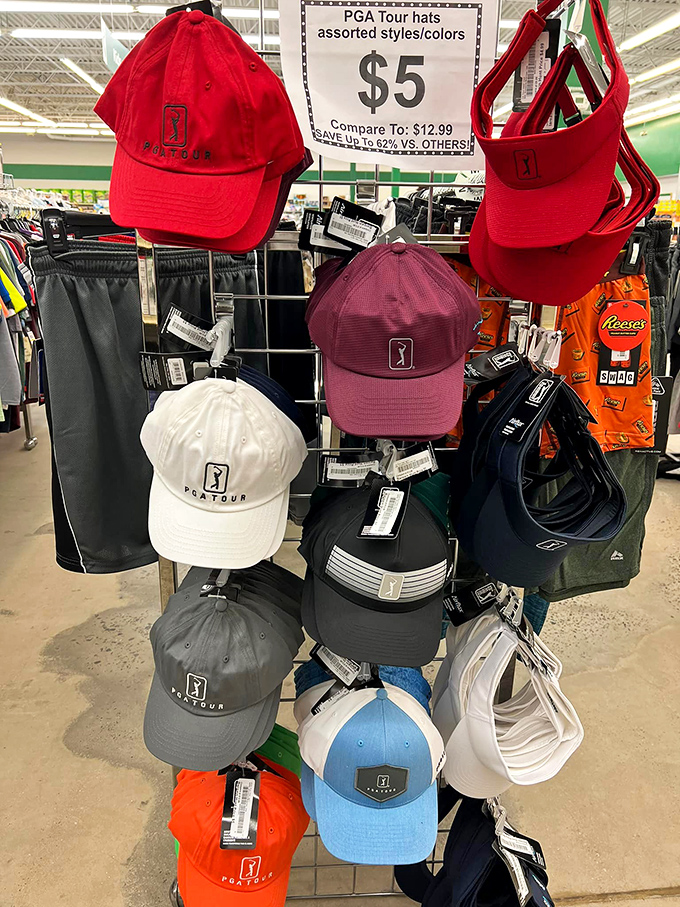 PGA Tour hats for $5? Even non-golfers might suddenly develop an interest in their handicap at these prices.