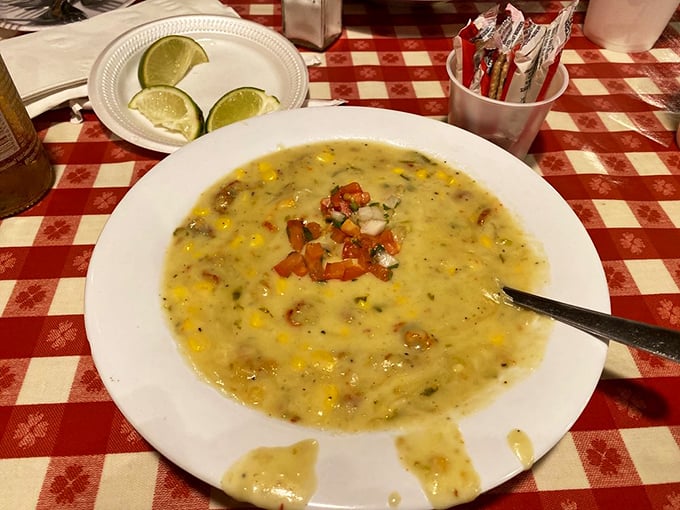 This isn't just soup, it's a bowl of liquid comfort &ndash; a chowder so rich it probably has its own accountant.