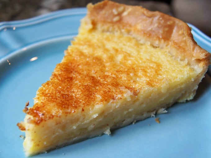 The chess pie glows with buttery promise. One bite of this Southern classic and you'll understand why people write songs about Kentucky.
