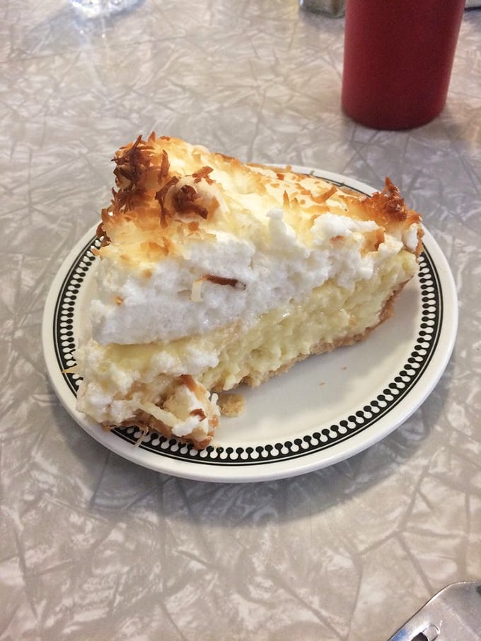 This coconut cream pie, with its perfectly toasted top and cloud-like filling, is the dessert equivalent of finding an extra $20 in your pocket.