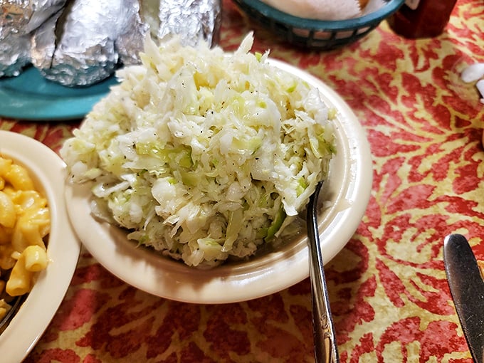 Simple, honest coleslaw that doesn't try to reinvent itself. The cool, crisp counterpoint that your fried chicken has been searching for all its life.