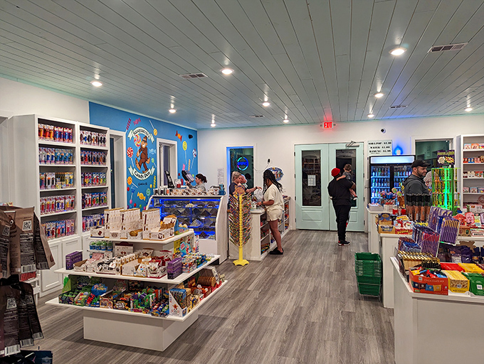 Watch as customers transform into time travelers, their faces lighting up at recognizing candies they haven't seen since Nixon was president.