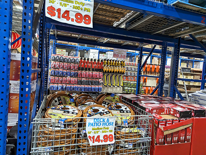 Garden hoses and deck supplies that make your neighbors think you've got a secret landscaping budget. Weekend projects never looked so affordable.