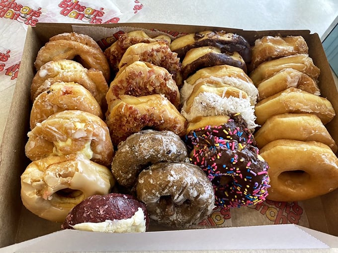 The ultimate Gibson's dilemma isn't whether to indulge, but which masterpieces deserve a spot in your precious dozen-donut real estate.