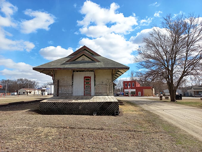 Durland Park's old train depot reminds us of when "all aboard" meant something more romantic than squeezing onto a crowded flight.