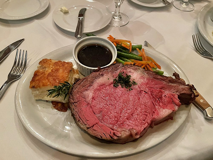 Prime rib so perfectly pink it should be in the Louvre, not just on your plate &ndash; art you can eat with a side of au jus.
