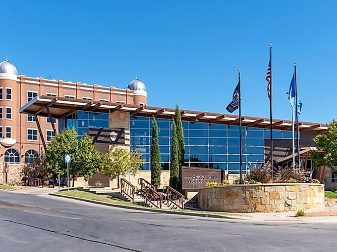 The Chickasaw Visitor Center welcomes travelers with striking contemporary architecture that honors traditional influences while serving as a gateway to adventure.