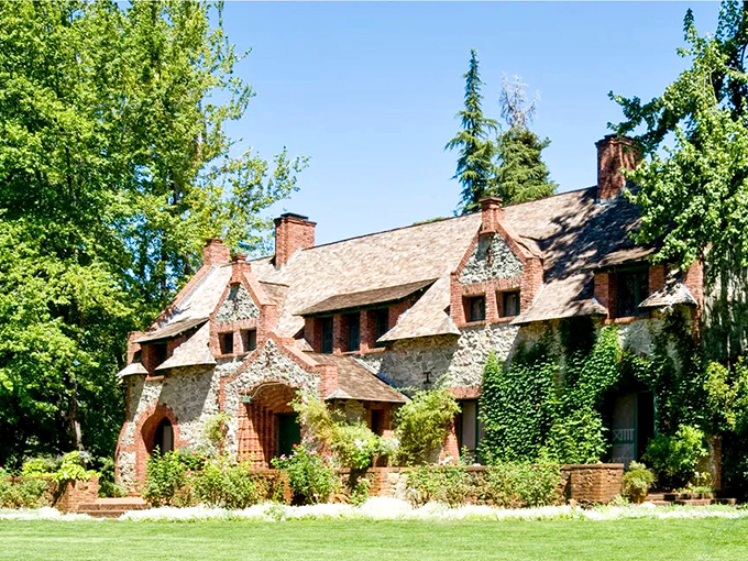 The North Star House stands as Julia Morgan's Sierra masterpiece, where stone and timber create a symphony of Arts and Crafts elegance.