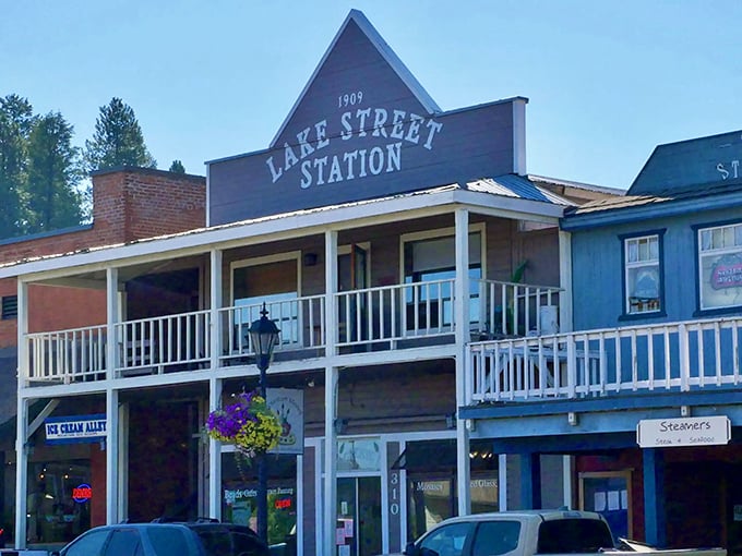 Lake Street Station whispers tales of McCall's 1900s origins, when logging was king and nobody worried about their Instagram aesthetic.