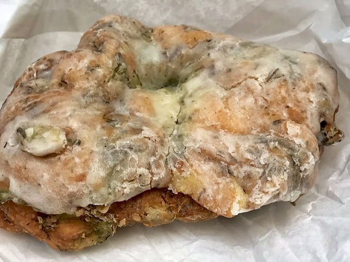 Not your average fritter&mdash;this rustic beauty has the kind of imperfect perfection that signals handmade quality and promises flavor in every craggy bite.