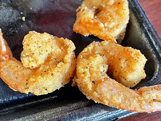 Plump shrimp wearing jackets of perfectly seasoned breading&mdash;the kind of simple perfection that makes you wonder why you'd eat seafood anywhere else.