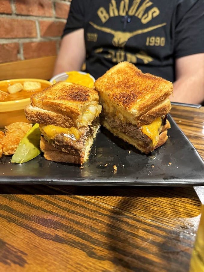 When a grilled cheese sandwich looks this good, you understand why it deserves its own place on the menu.