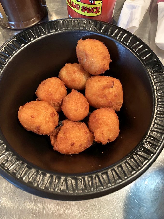Golden hushpuppies that don't just ask for silence&mdash;they command it. One bite and conversation stops as everyone pays proper respect.
