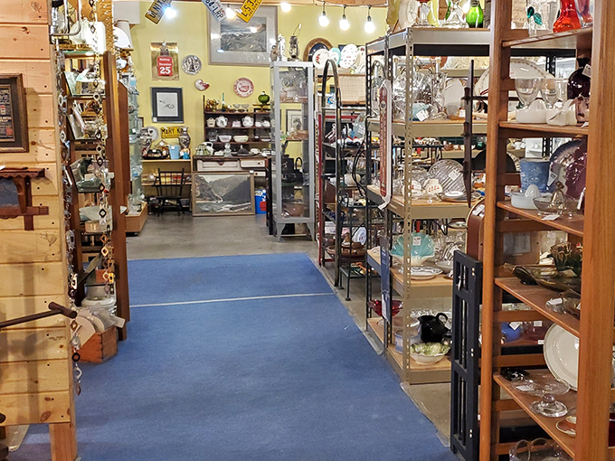 That buttery leather chair isn't just furniture—it's a time machine. Sit down and you're instantly transported to a 1970s executive's office.