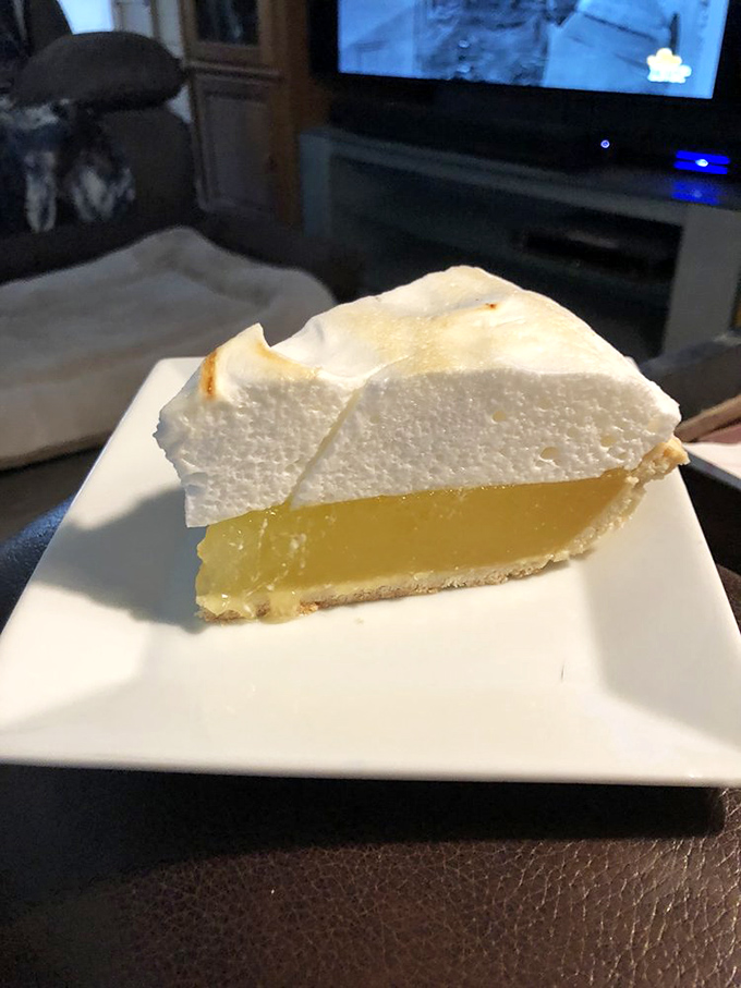 Lemon meringue pie with clouds of meringue so high they need FAA clearance. The perfect sweet-tart balance that grandmothers everywhere approve of.
