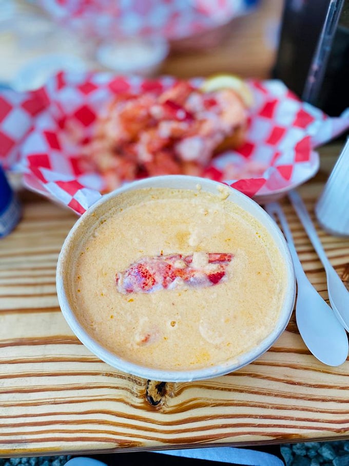 This bisque isn't just soup&mdash;it's a velvety coral-colored meditation on what happens when lobster meets cream in perfect harmony.