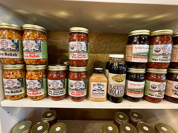 In this vintage-bike-meets-industrial-ceiling tableau, shoppers become time travelers moving through a carefully curated museum where everything's for sale.