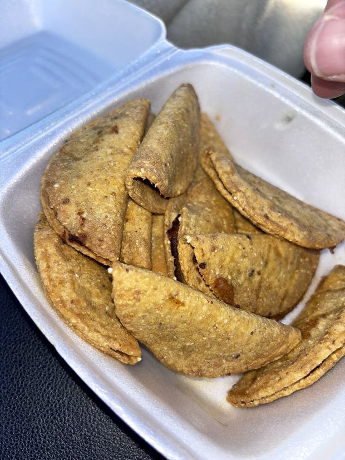 Mini tacos that prove good things come in small packages. Like tiny flavor bombs waiting to detonate on your taste buds.