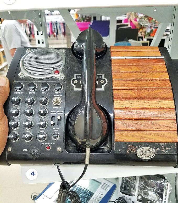 This vintage telephone isn't just retro&mdash;it's practically prehistoric. Perfect for explaining to grandkids what "dialing" actually meant back in your day.