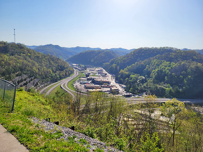 The famous Pikeville Cut-Through – where humans literally moved a mountain, making Moses and his sea-parting look like amateur hour.