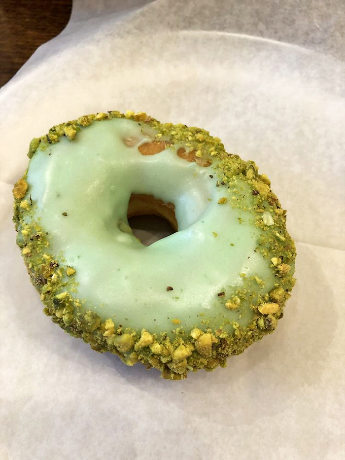 That pistachio-crusted green dream isn't trying to be healthy&mdash;it's just giving you permission to count nuts as a breakfast food.