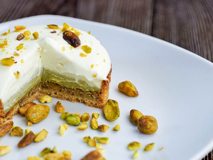 This pistachio orange blossom tart isn't just dessert, it's edible jewelry &ndash; the kind that makes you feel guilty for destroying something so beautiful.