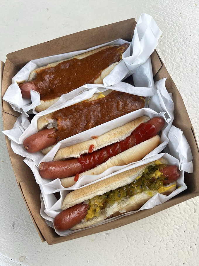 The hot dog lineup that's caused more joy than a surprise tax refund. Simple pleasures, expertly executed.