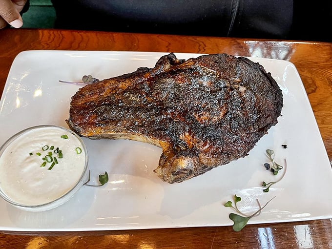 A perfectly seared ribeye that makes you wonder if you've been eating steak wrong your entire life. Spoiler alert: you probably have.