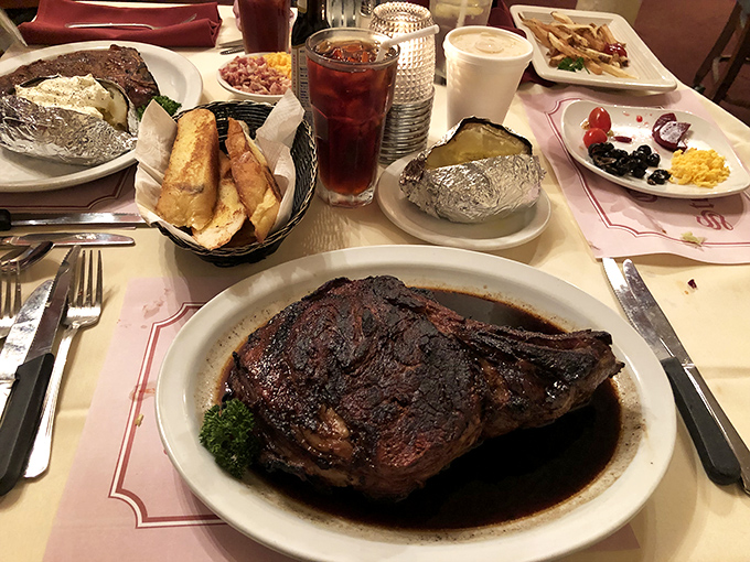 When your steak arrives with an entourage of sides, you know you're in for a feast worthy of royalty.