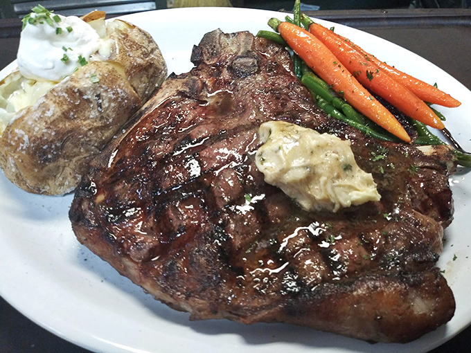 When a steak arrives with butter melting on top and vegetables that aren't an afterthought, you know you've found a place that respects tradition.