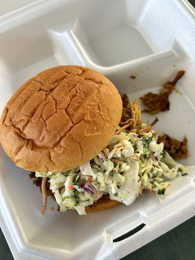 When brisket meets bun in the Arizona sunshine, magic happens. This isn't just a sandwich; it's a portable flavor festival.