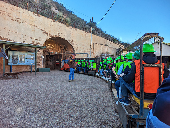"All aboard for the underworld!" The Queen Mine Tour lets you experience mining life without the black lung or 12-hour shifts.