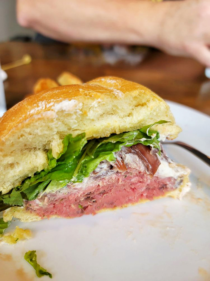 This rare roast beef sandwich with its blushing pink center is the Brad Pitt of lunch options&mdash;universally appealing and aging beautifully.