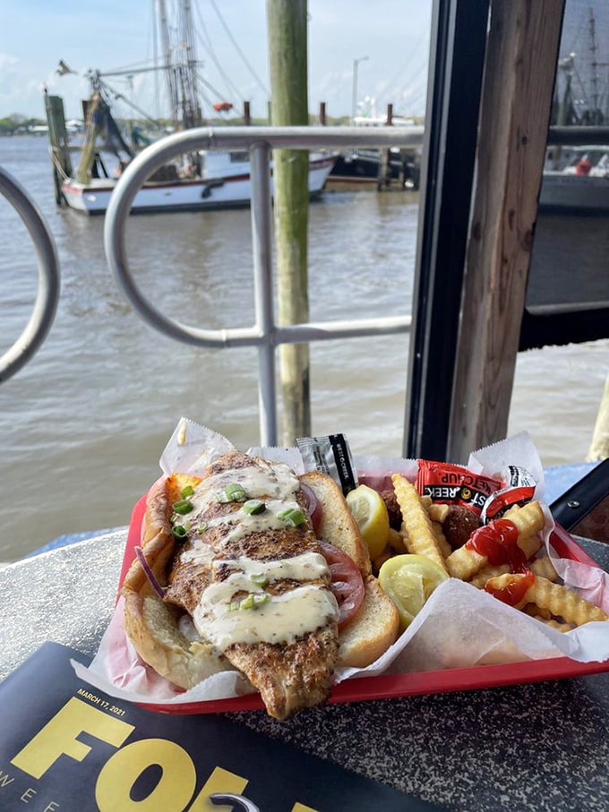 This po' boy is anything but poor&mdash;a sandwich so rich in flavor it should come with its own offshore account.