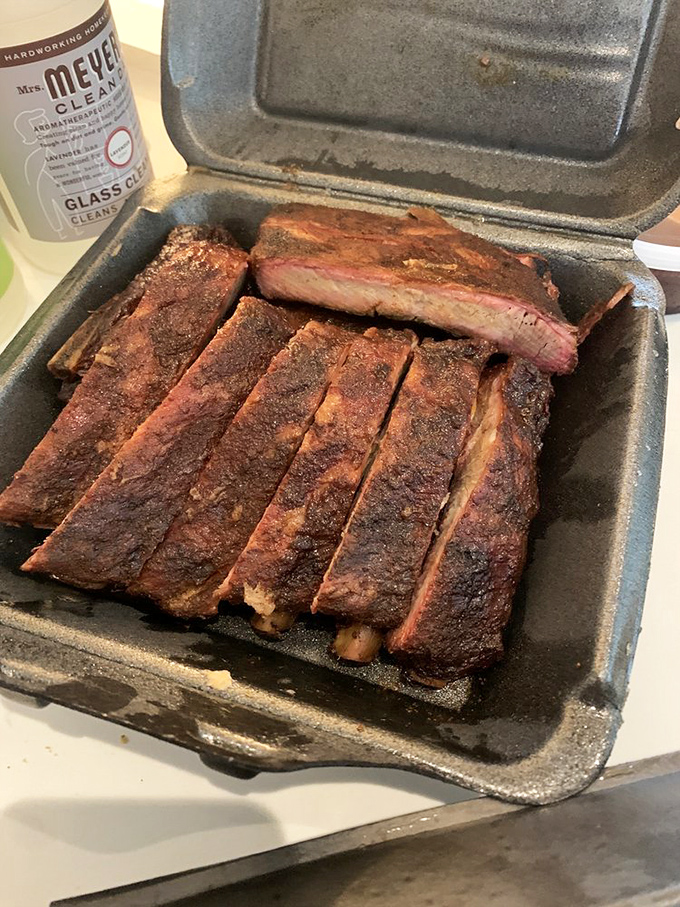 Ribs that would make Fred Flintstone weep with joy. That bark! That smoke ring! That's not food &ndash; that's art.