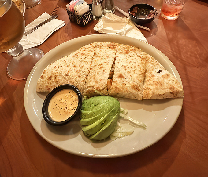 This quesadilla isn't just folded&mdash;it's transformed. Perfectly crisped tortilla exterior gives way to melty cheese heaven, with avocado standing by for coolness duty.
