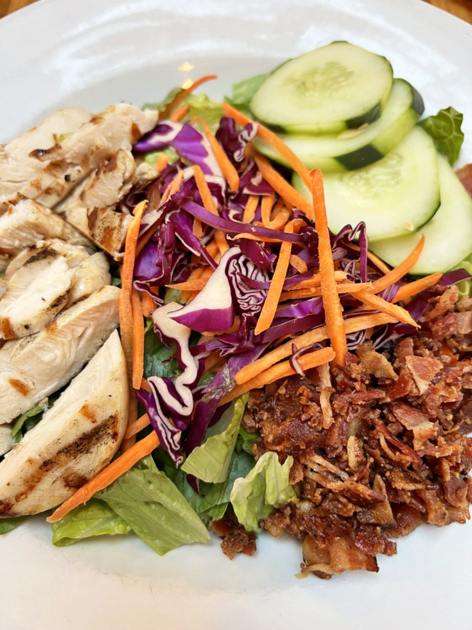 A salad that doesn't apologize for being healthy&mdash;vibrant, crunchy, and colorful enough to make vegetarians smug and carnivores curious.